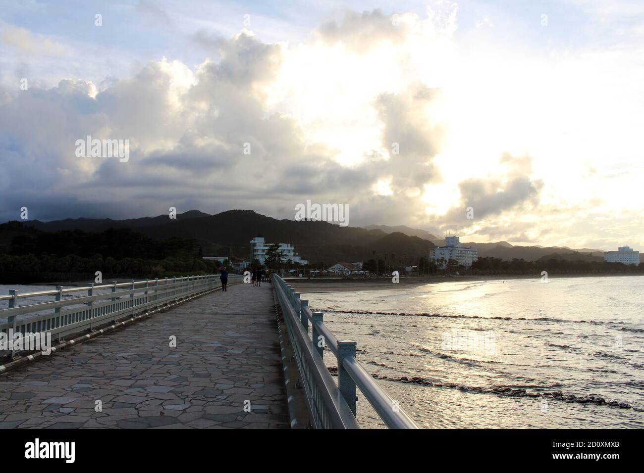 On the way to Aoshima Island of Miyazaki, connected by Yayoi bridge ...