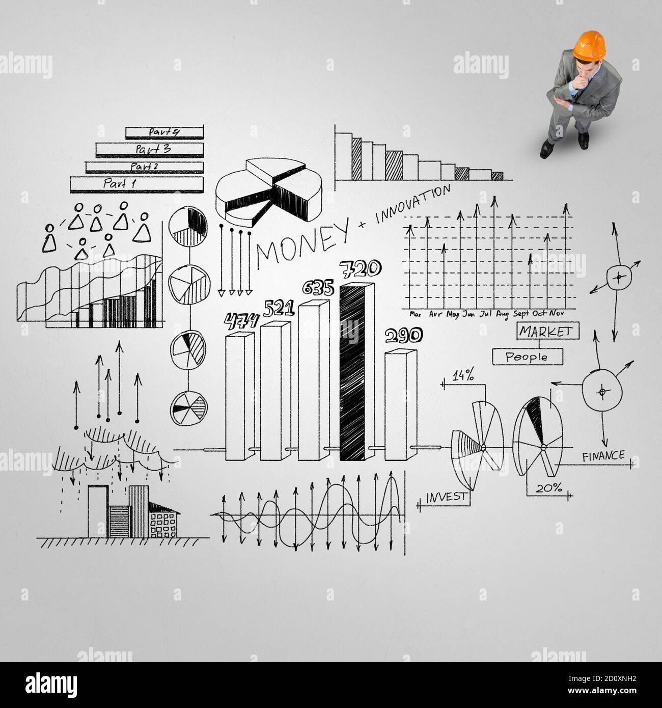 Man engineer thinking over his plan Stock Photo - Alamy