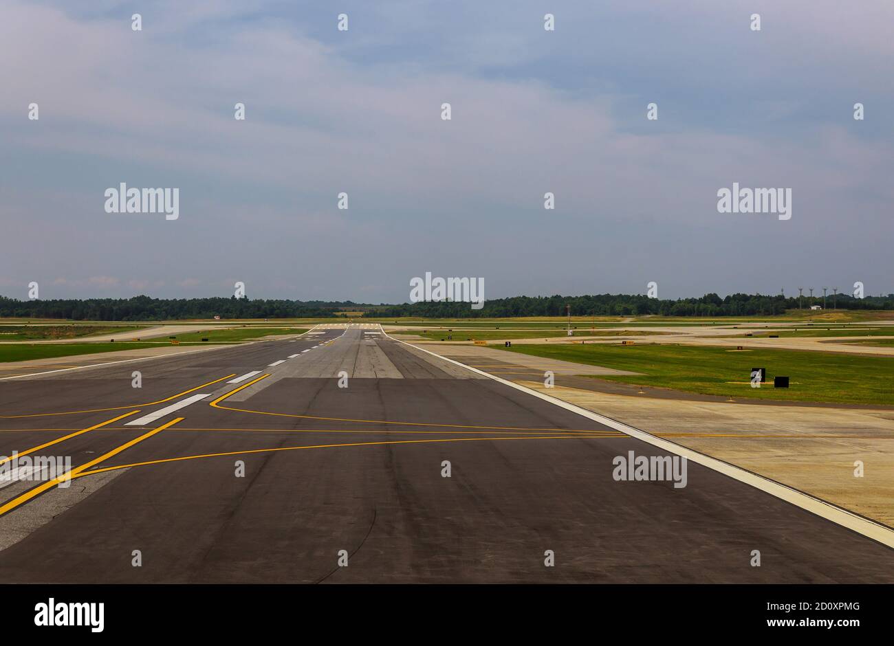 Airport on the runway in airport is the international air gateway Stock ...