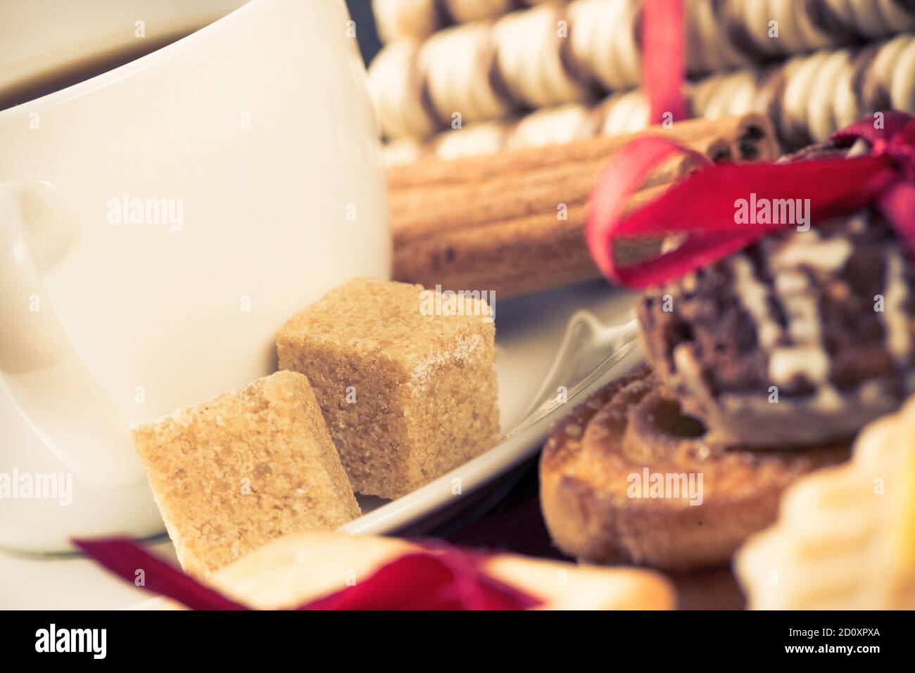 Sweets for coffee break Stock Photo - Alamy