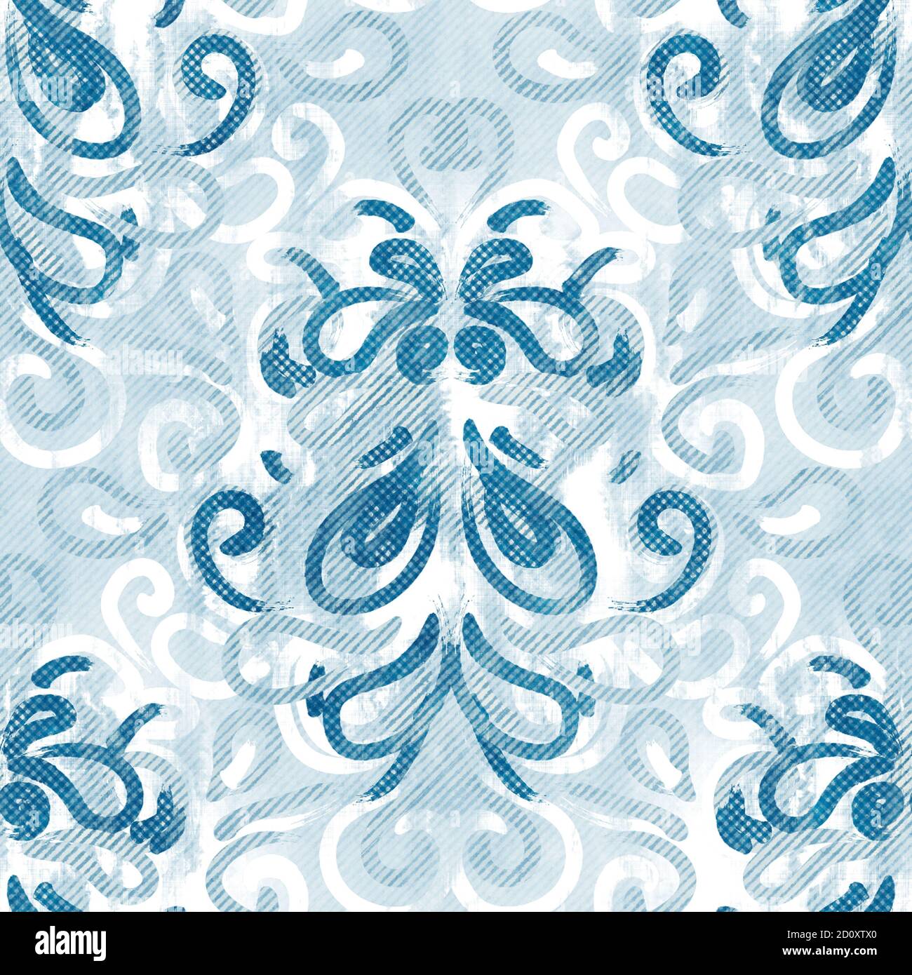 Seamless blue ink pen crosshatch blueprint pattern Stock Photo - Alamy