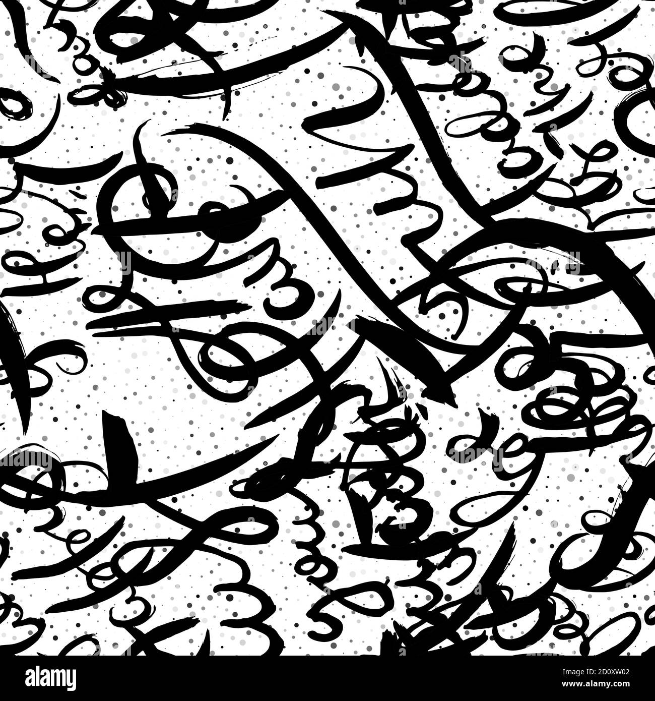 Graffiti background seamless pattern. Hand style tagging. Vandal vector ...