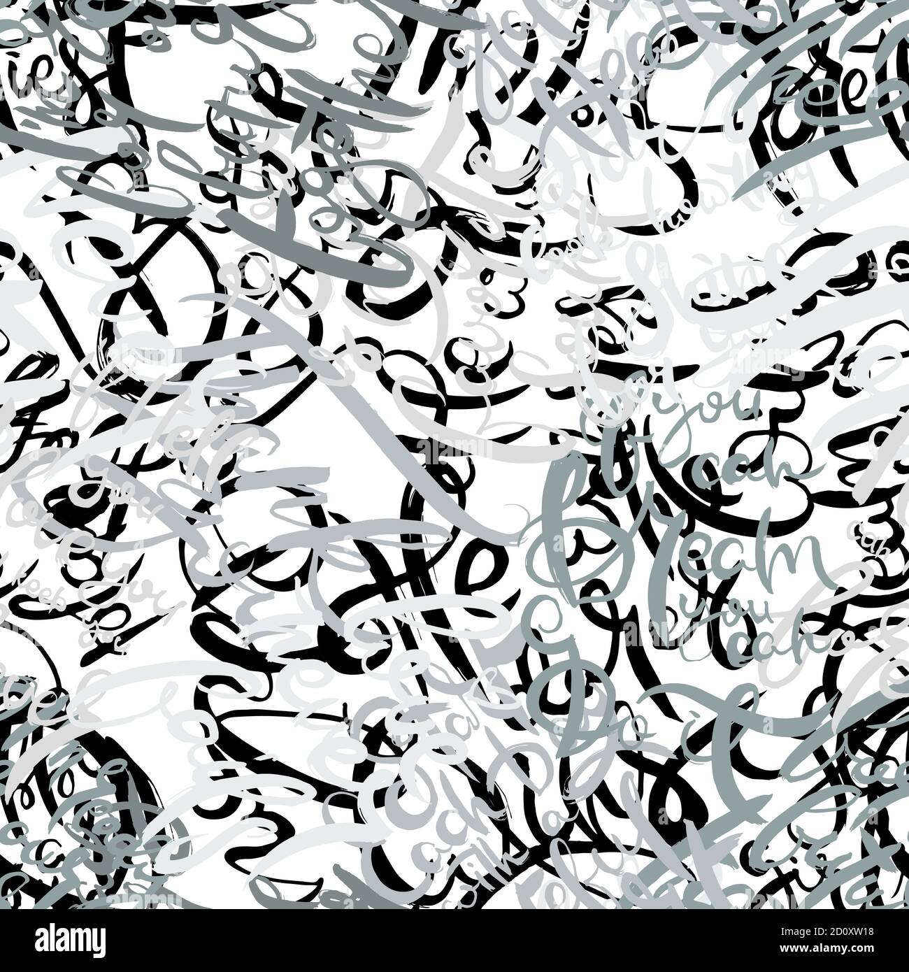 Graffiti background seamless pattern. Hand style tagging. Vandal vector ...