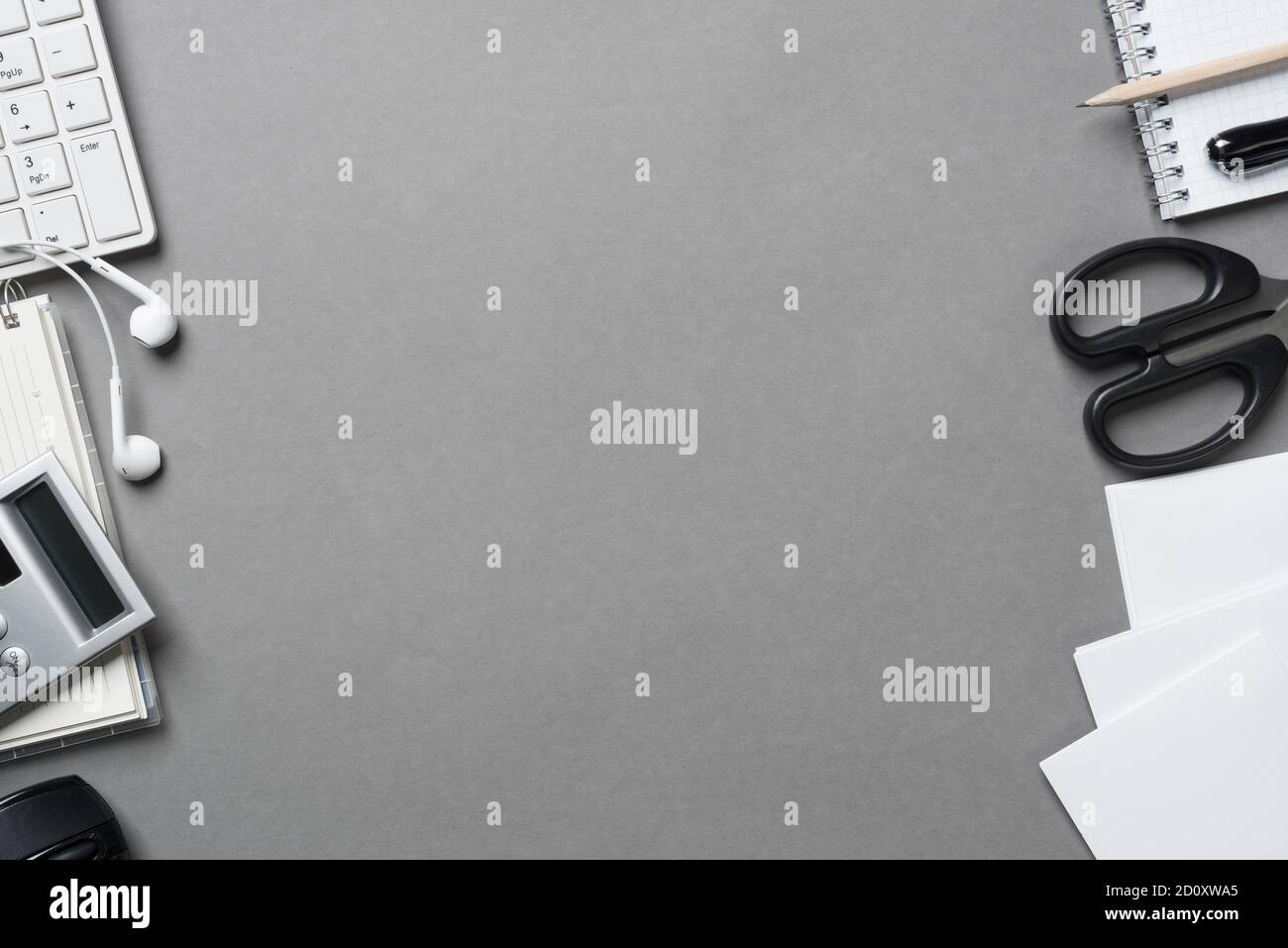 Business workplace with stuff Stock Photo - Alamy