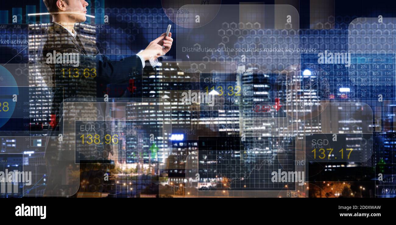 Mobile application in use Stock Photo - Alamy