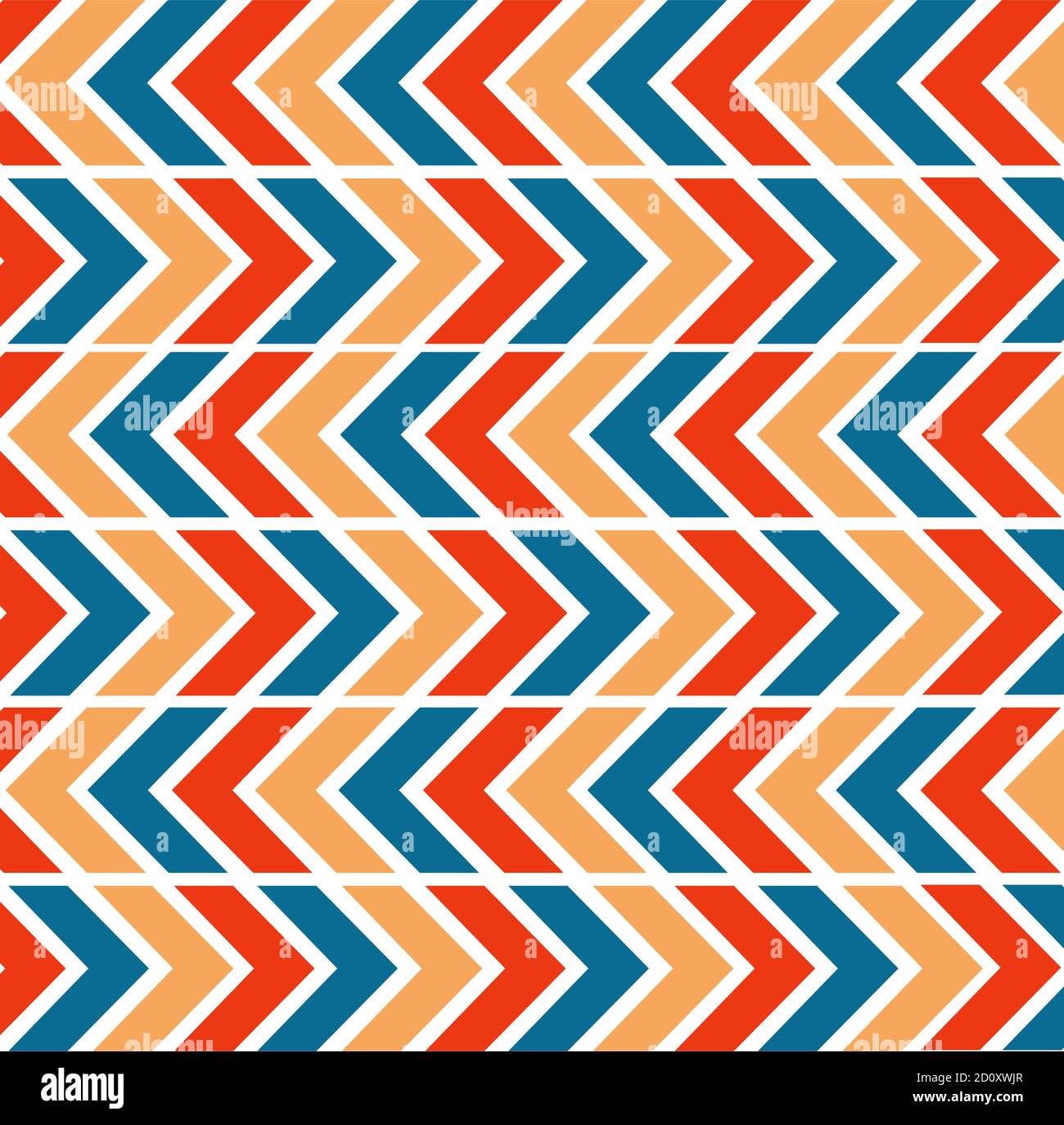 Seamless geometric pattern, colorful arrows. Retro vector background ...