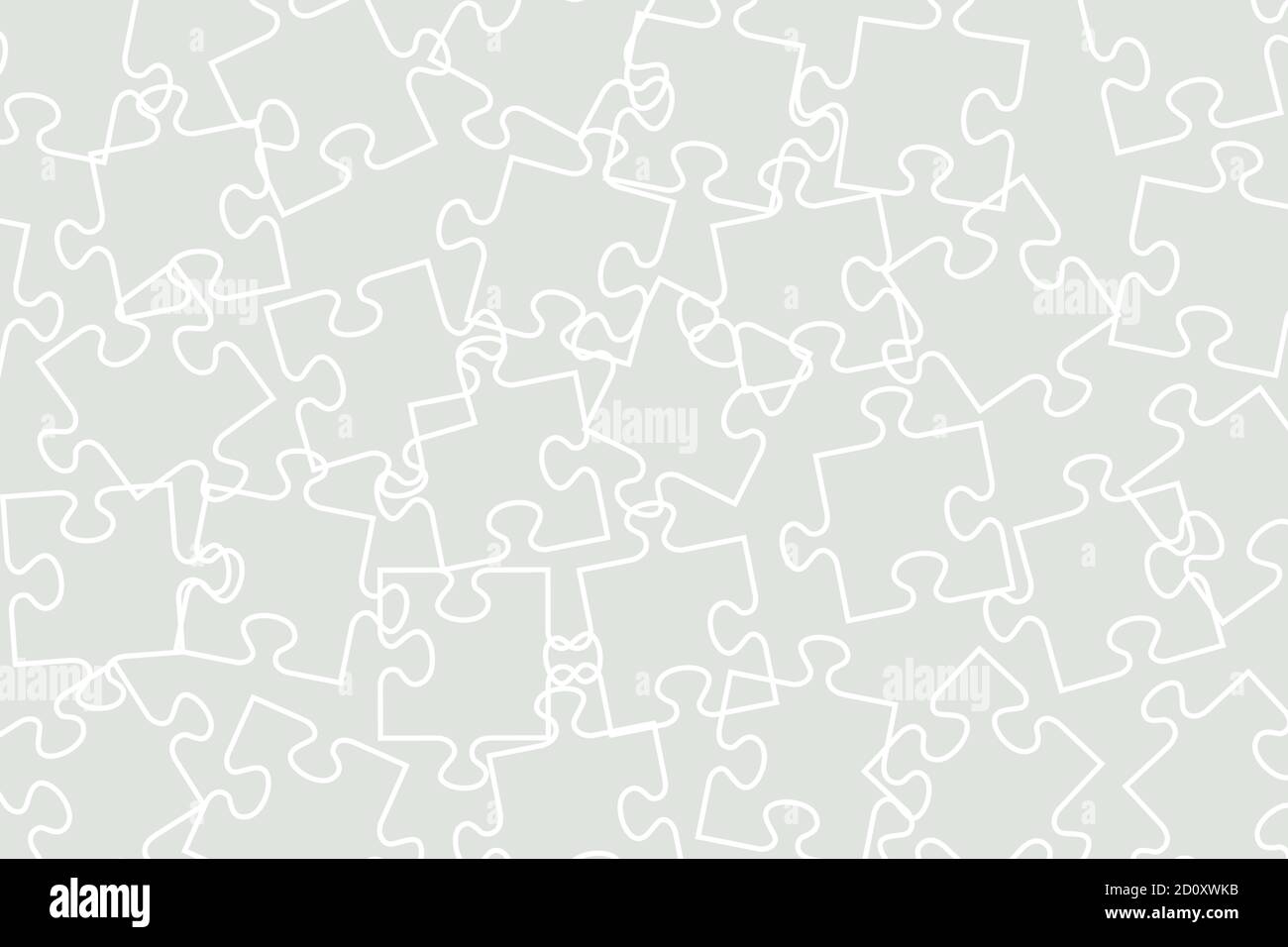 Puzzle background, banner, blank. Vector jigsaw section template ...