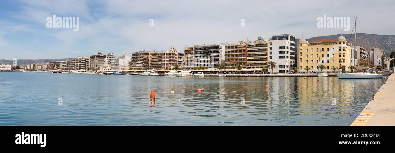 Panorama of Volos waterfront, Thessaly, Greece Stock Photo - Alamy