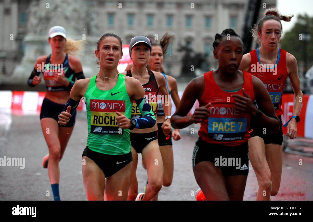 Portugal's Carla Salome Rocha (left) in action during the Women's Elite ...