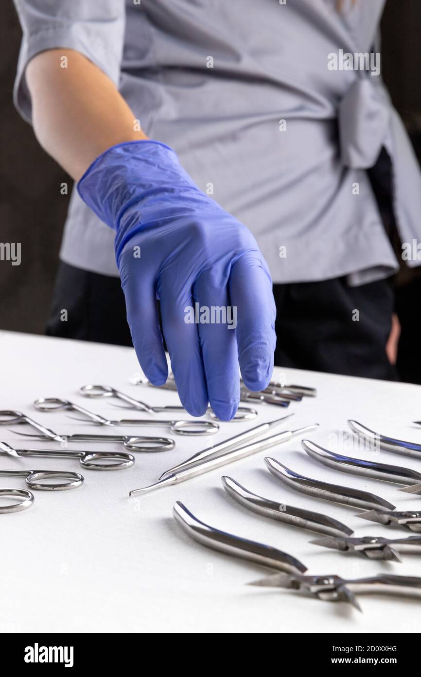 Medical manicure hi-res stock photography and images - Alamy