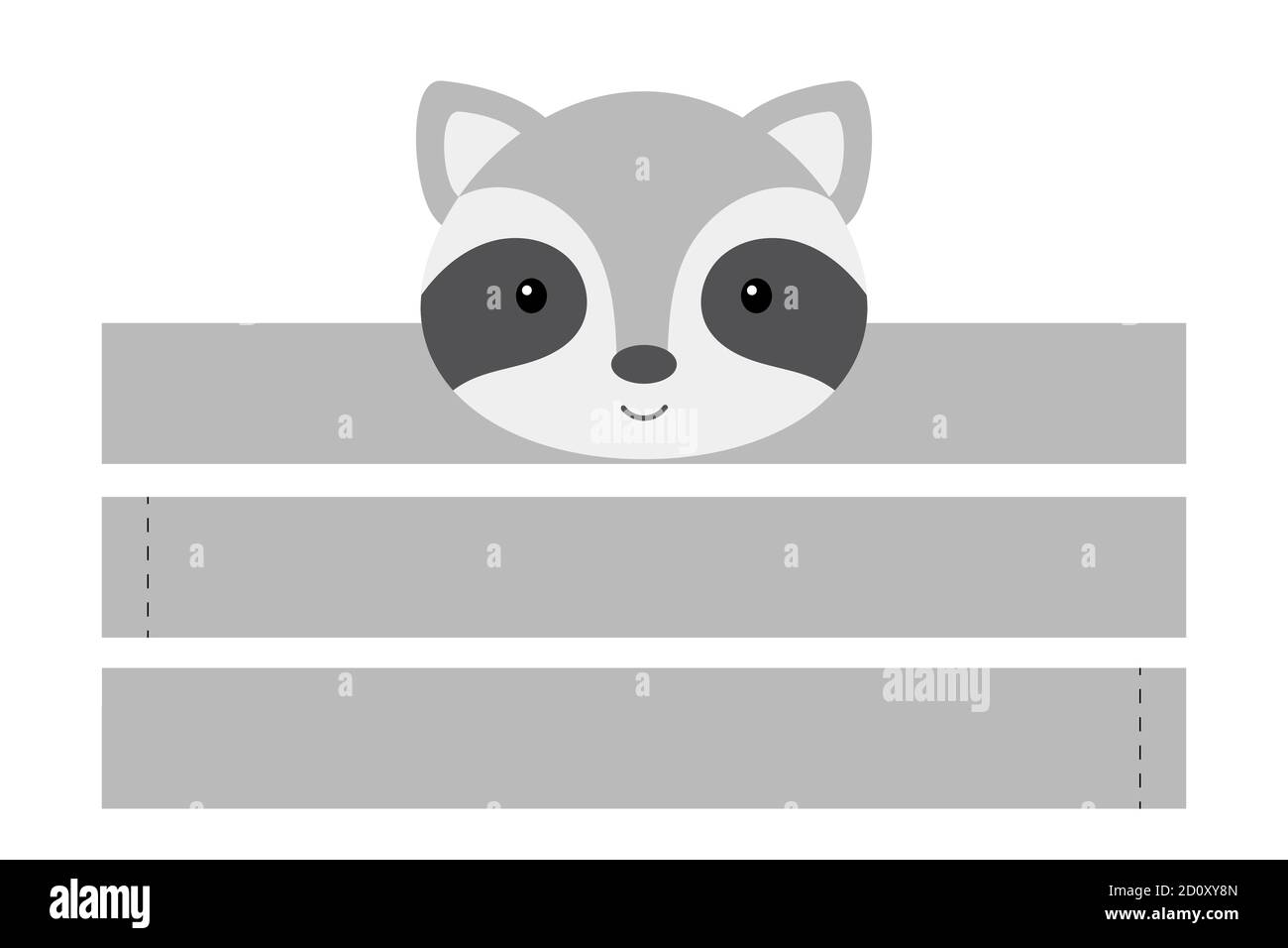 Raccoon Printable Template