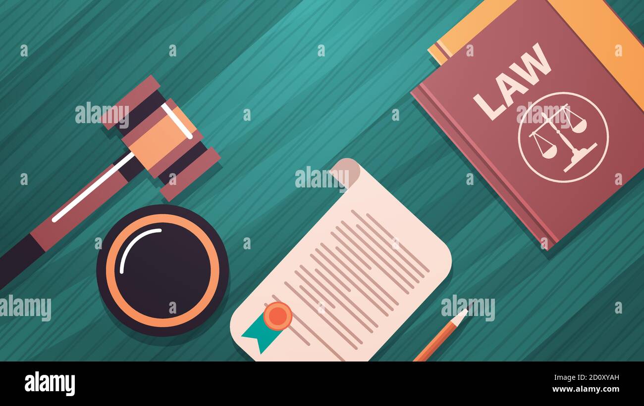 gavel and judge book on wooden table legal law advice and justice ...