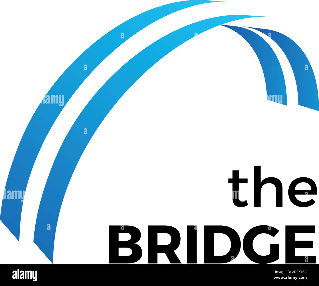 Vector abstract bridge, connection concept Stock Vector Image & Art - Alamy