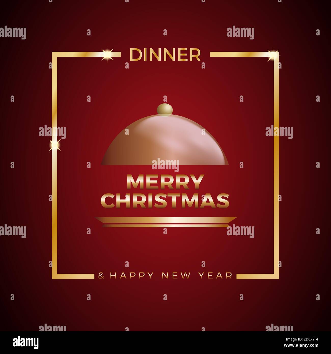 Christmas Eve dinner, template for poster, cover and menu. Vector ...