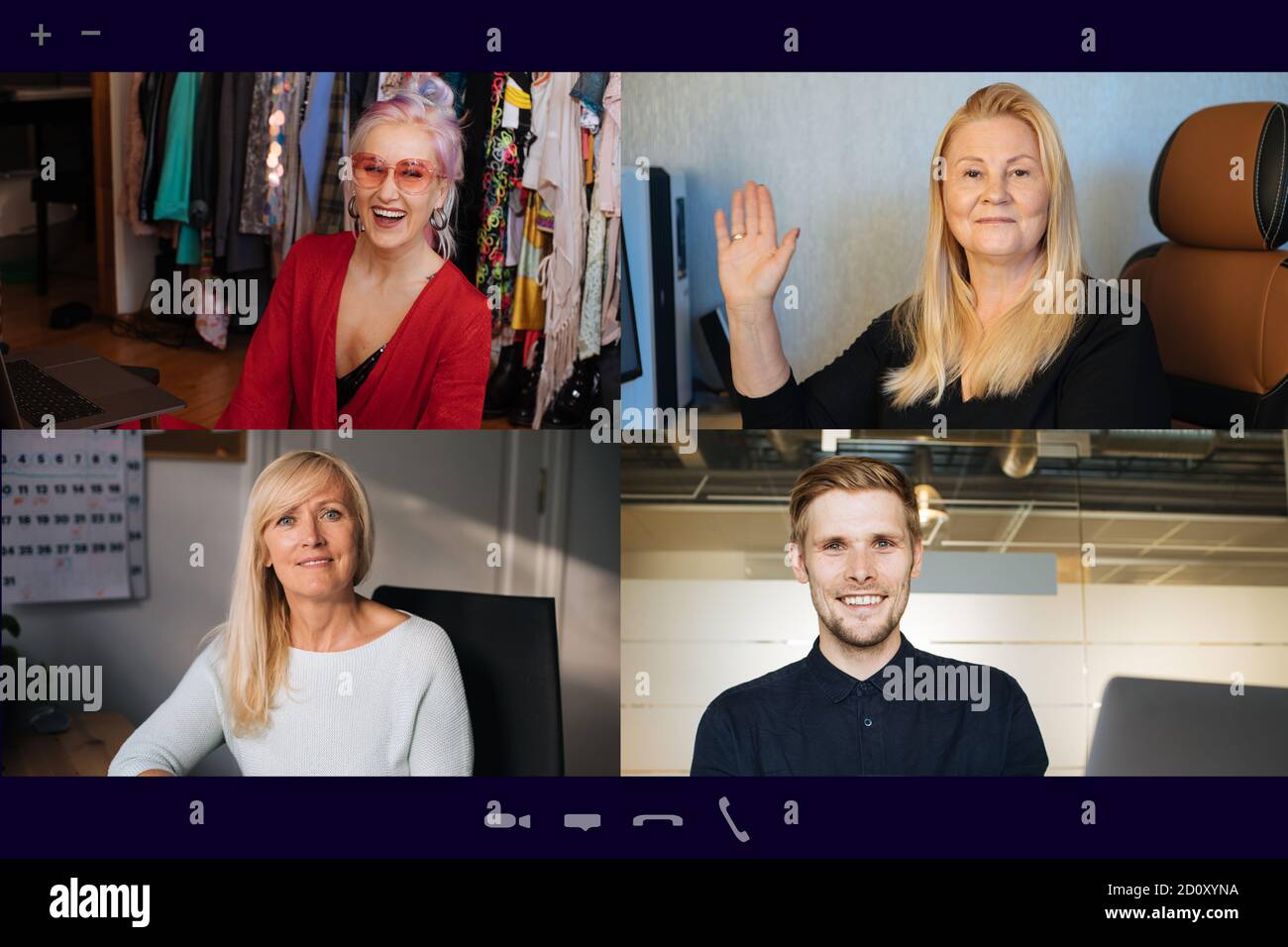 Diverse family portrait house hi-res stock photography and images - Alamy