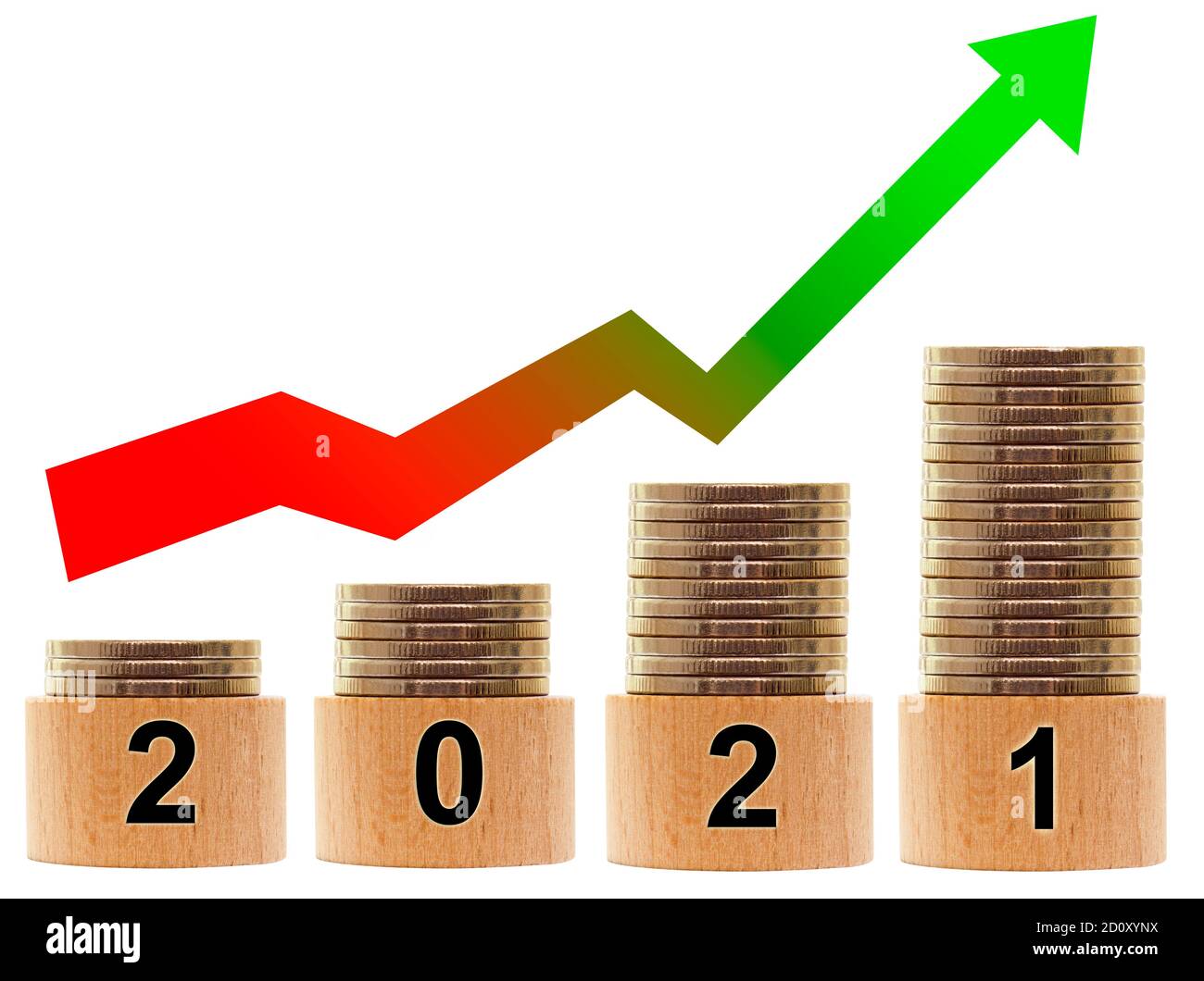 Arrow up arrow analytics Cut Out Stock Images & Pictures - Alamy