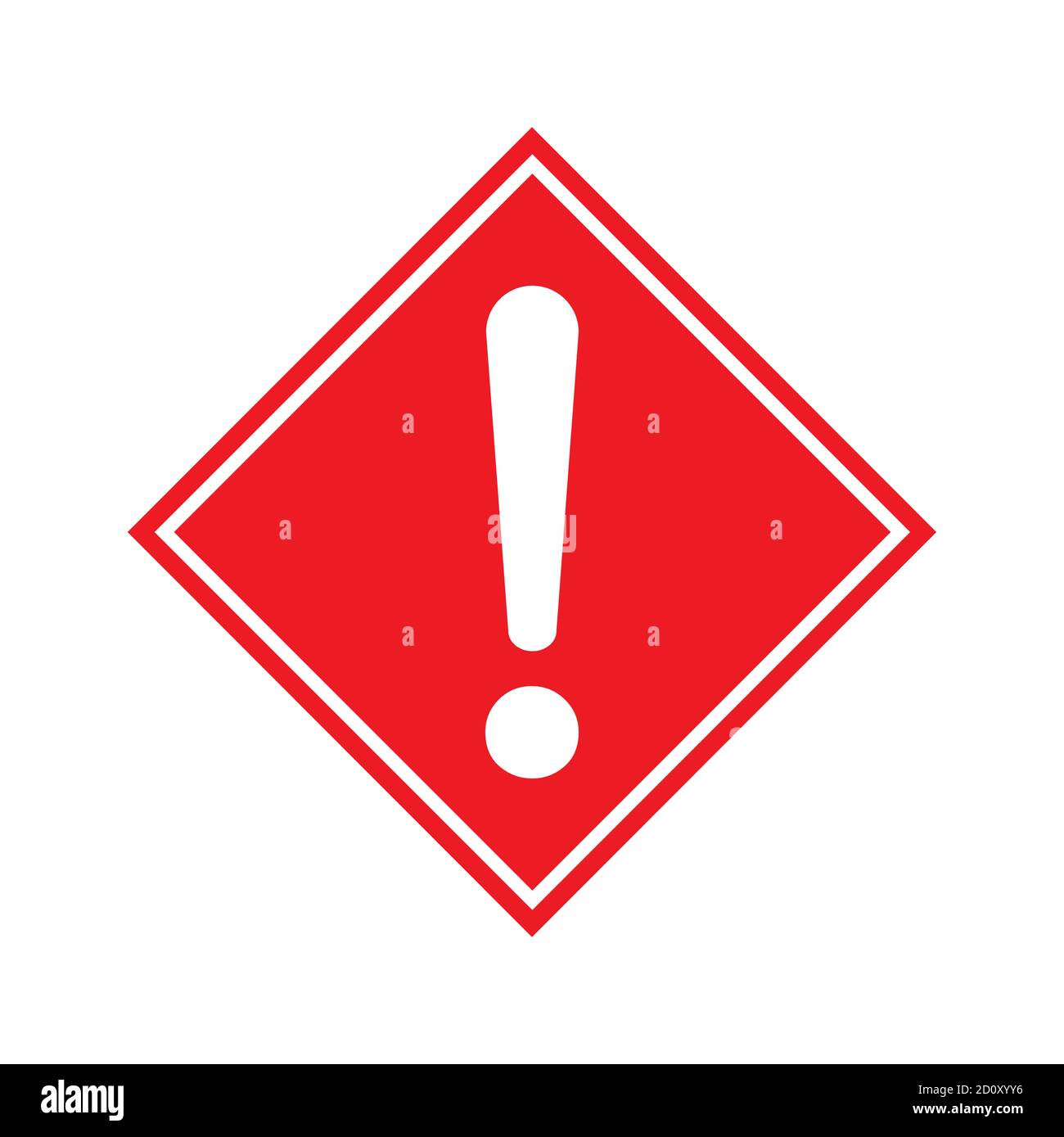 Hazard warning, warn symbol vector icon flat sign symbol with ...