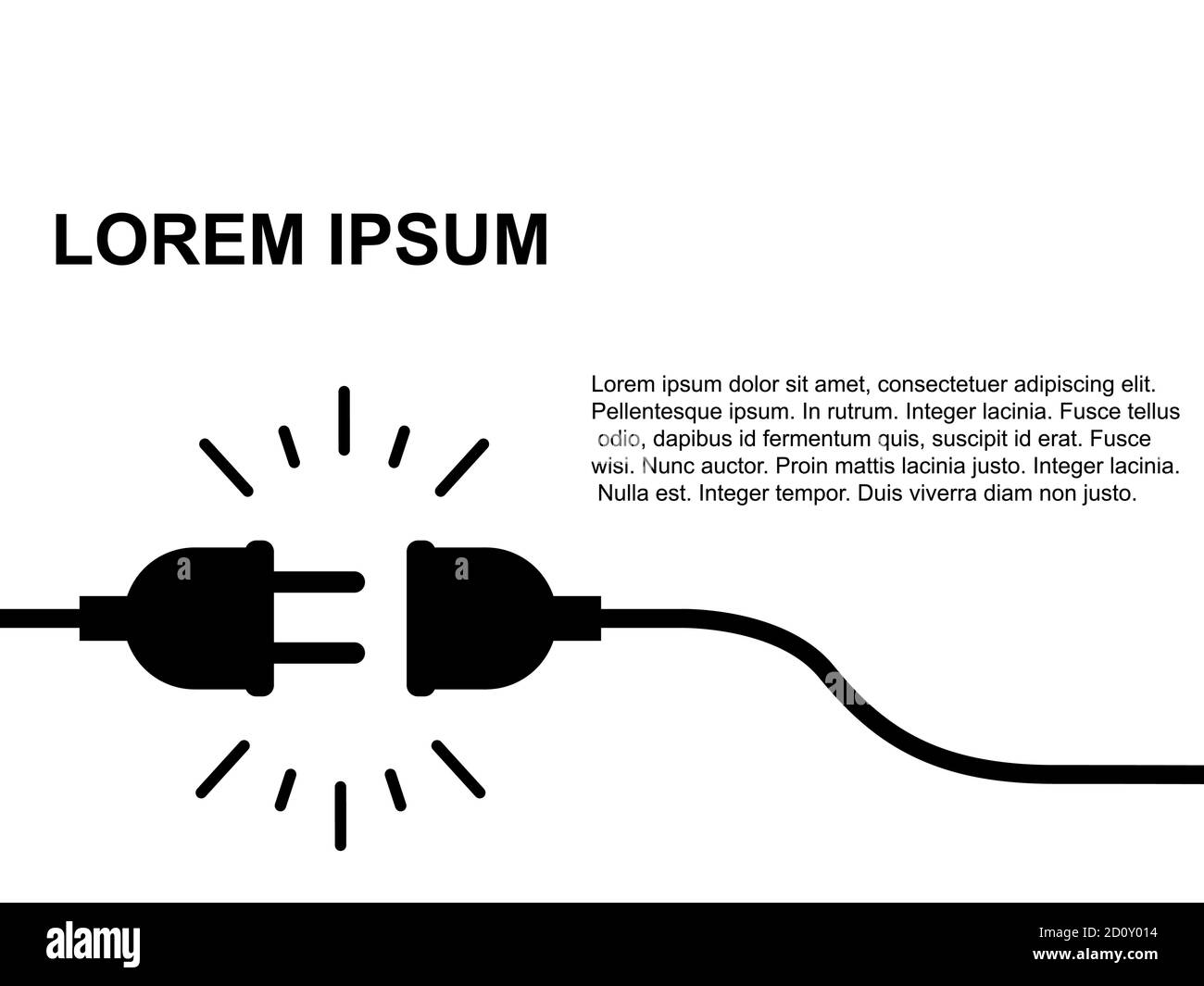 Connection cord connected Stock Vector Images - Alamy