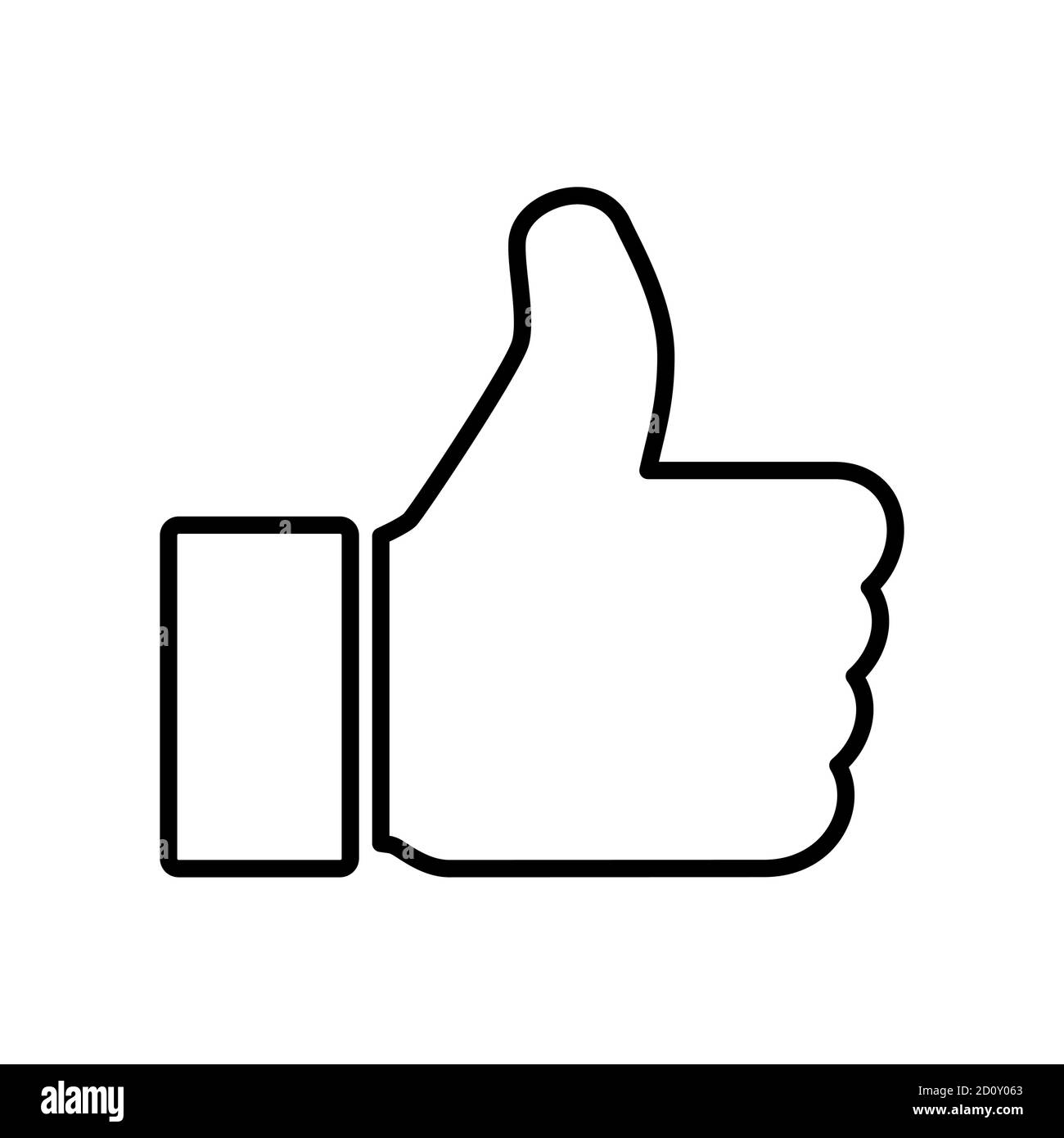 Thumbs Up Icon White