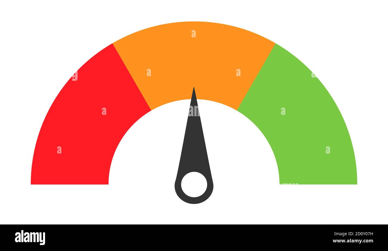 Customer icon emotions satisfaction meter with different symbol on ...
