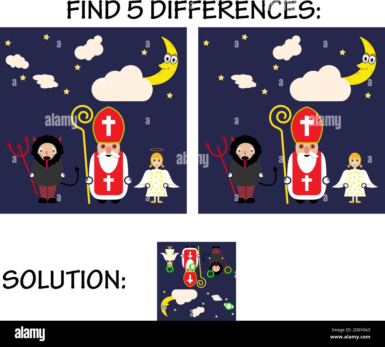 Spot the difference puzzle hi-res stock photography and images - Alamy