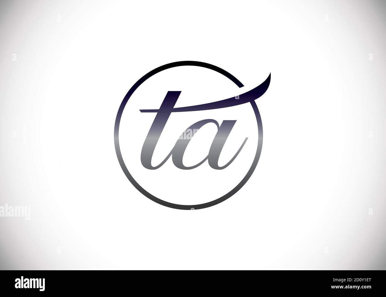 Initial Monogram Letter T A Logo Design Vector Template. T A Letter ...