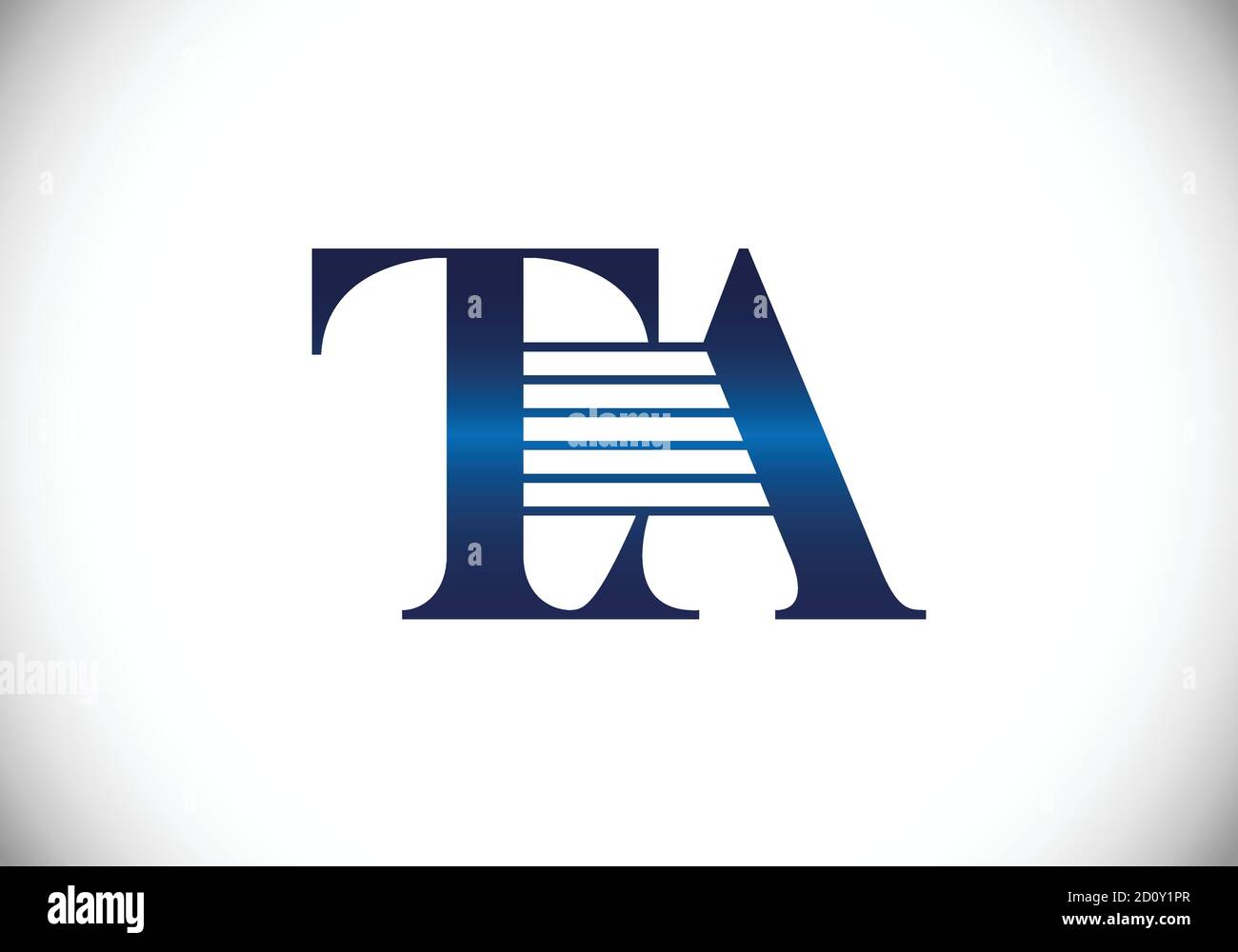 Initial Monogram Letter T A Logo Design Vector Template. T A Letter ...