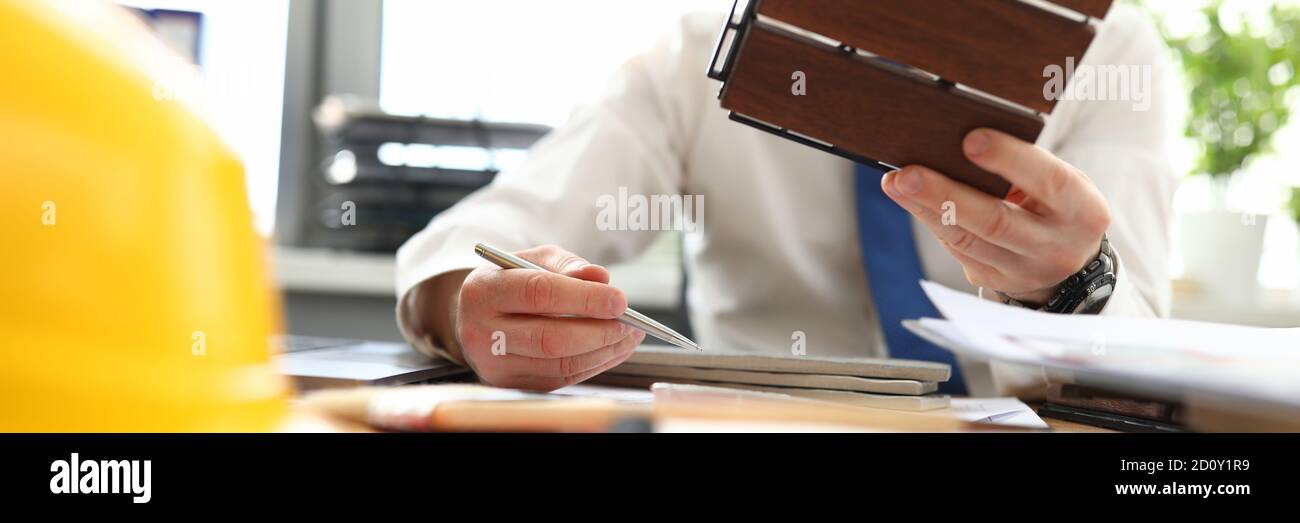 Smart man working in office Stock Photo - Alamy