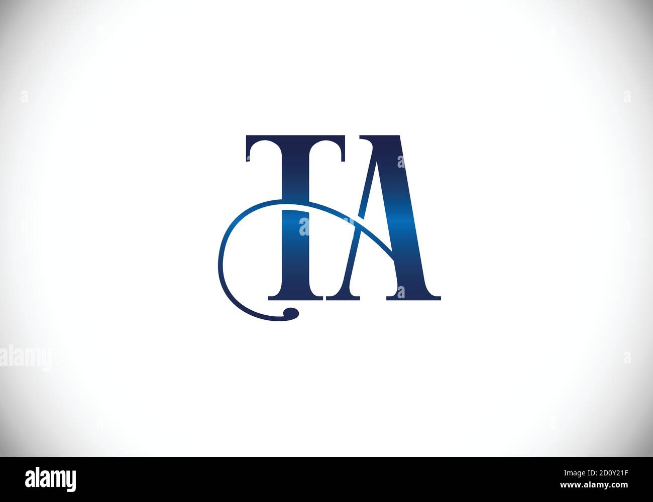 Initial Monogram Letter T A Logo Design Vector Template. T A Letter ...