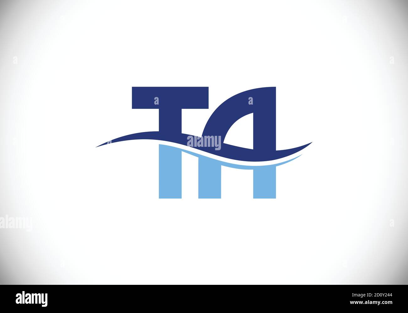 Initial Monogram Letter T A Logo Design Vector Template. T A Letter ...