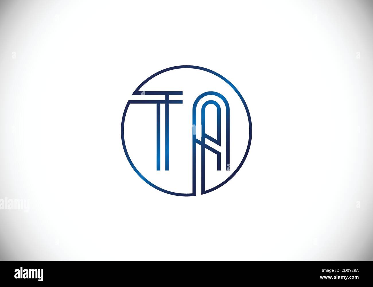 Initial Monogram Letter T A Logo Design Vector Template. T A Letter ...