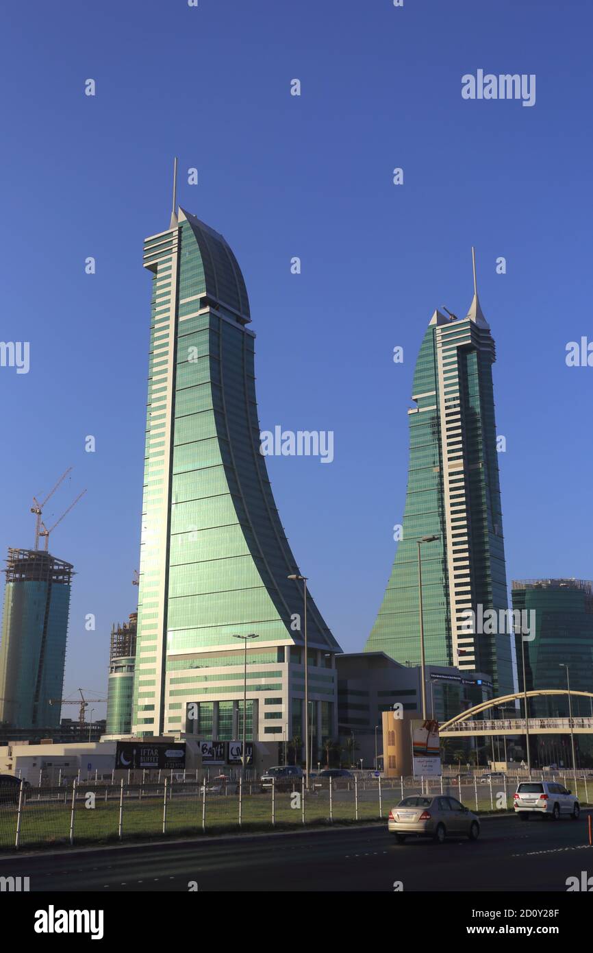 Financial Harbour towers, Manama, Kingdom of Bahrain Stock Photo - Alamy
