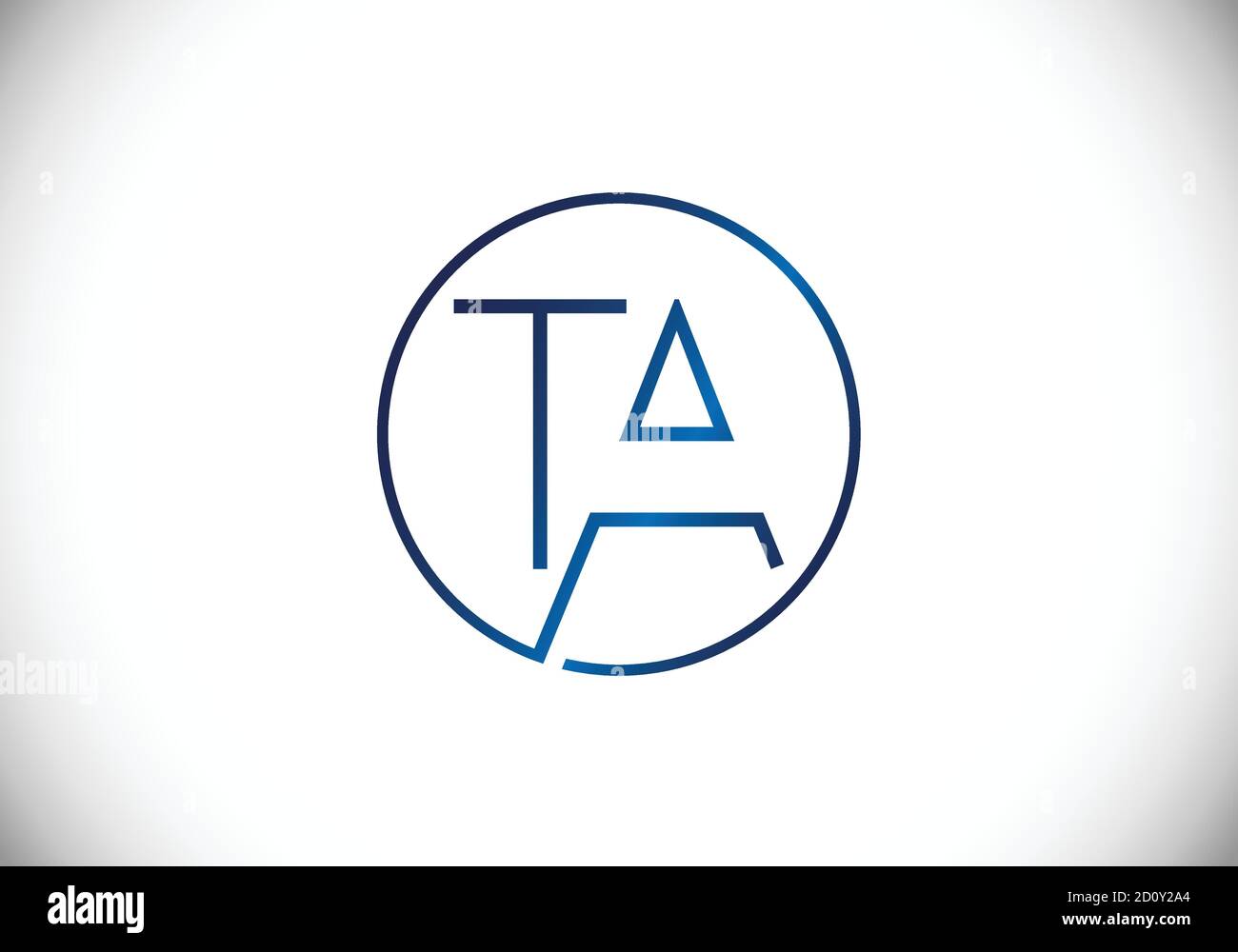 Initial Monogram Letter T A Logo Design Vector Template. T A Letter ...