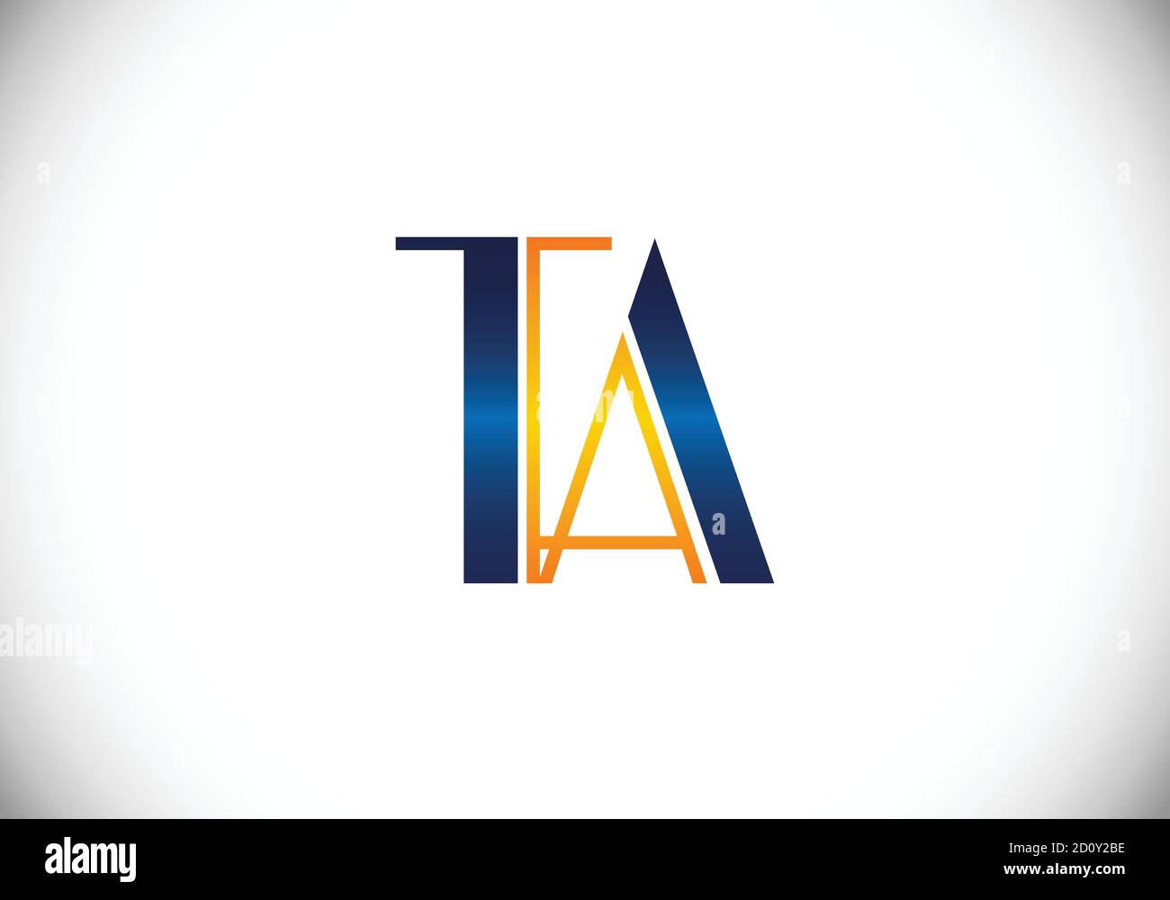 Initial Monogram Letter T A Logo Design Vector Template. T A Letter ...