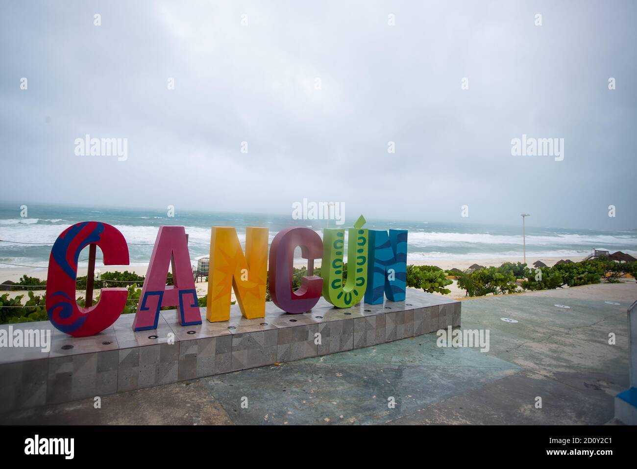Non Exclusive: CANCUN, MEXICO - OCTOBER 3: General view of the tropical ...