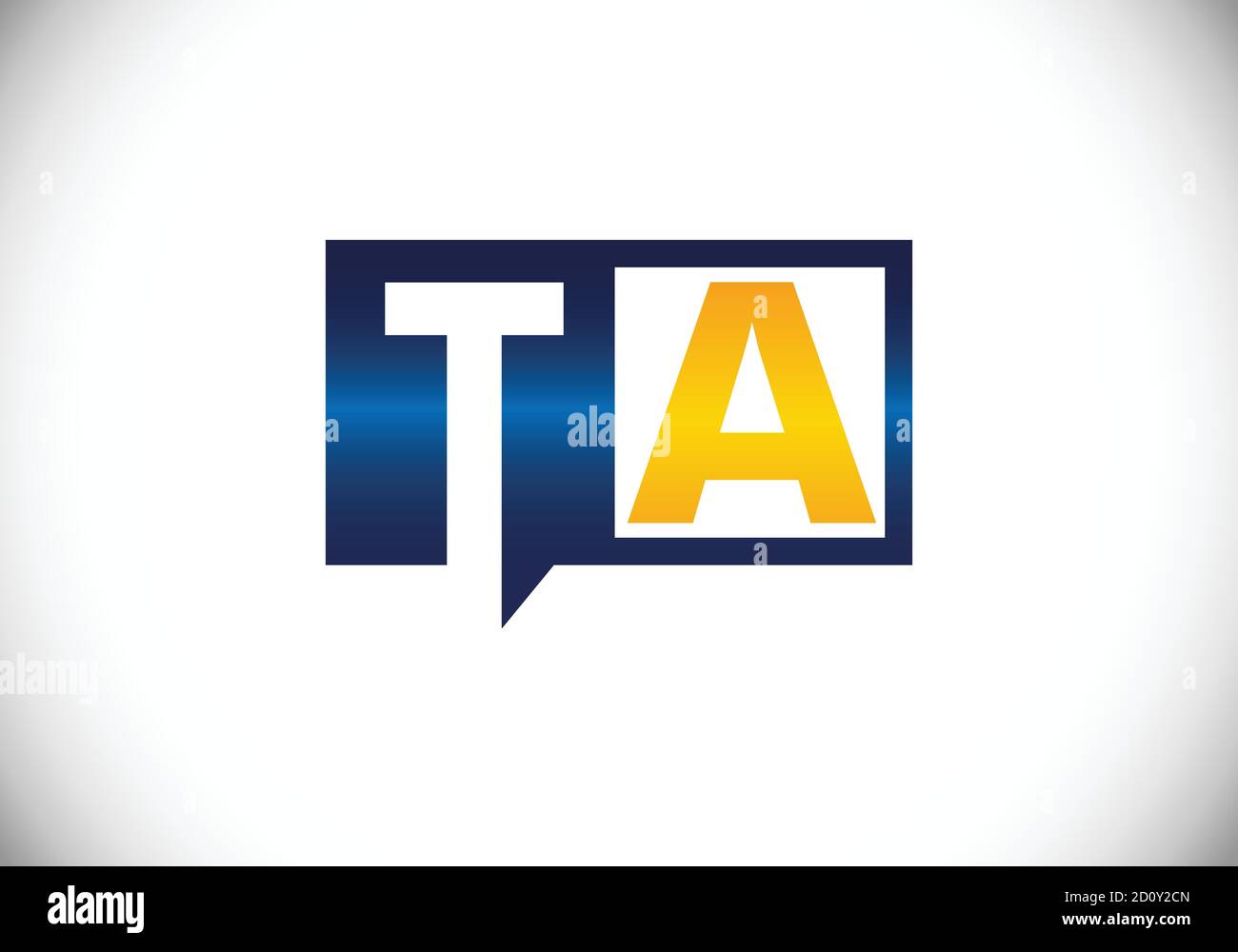 Initial Monogram Letter T A Logo Design Vector Template. T A Letter ...