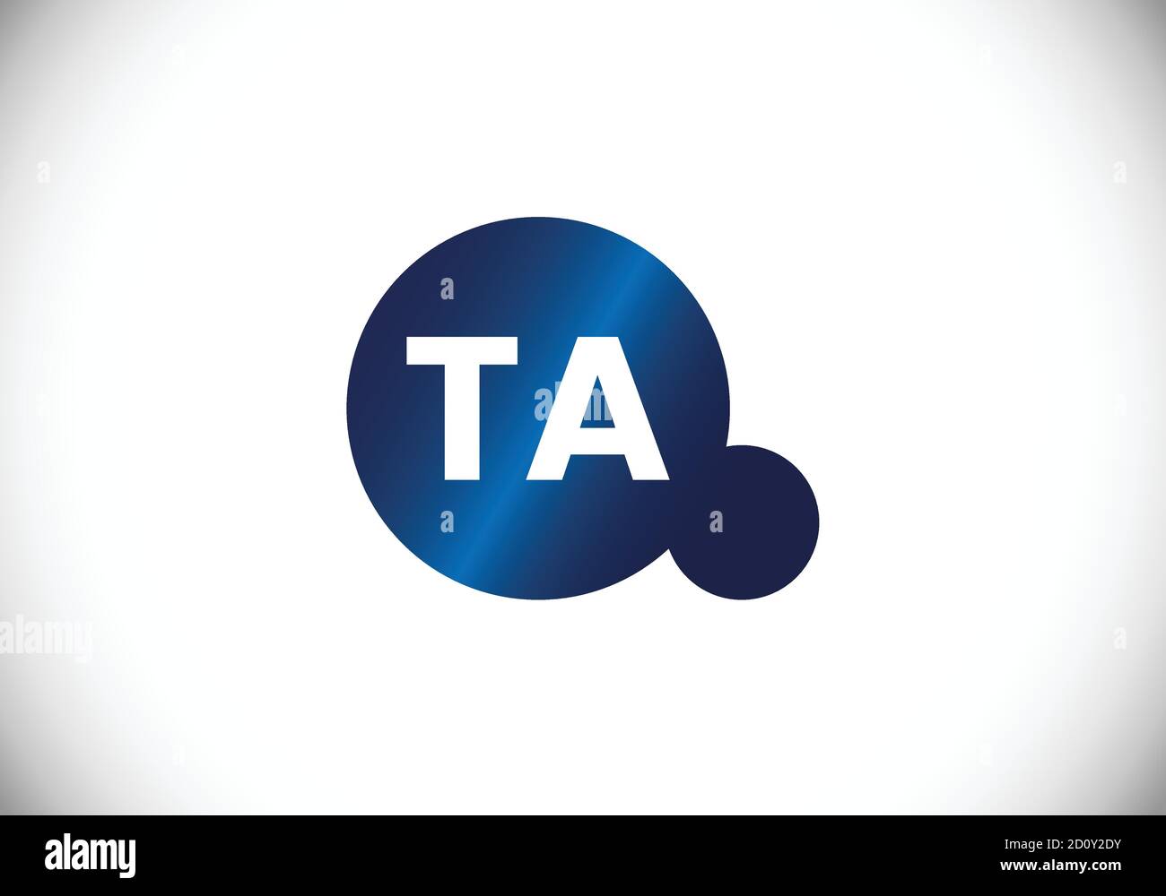 Initial Monogram Letter T A Logo Design Vector Template. T A Letter ...