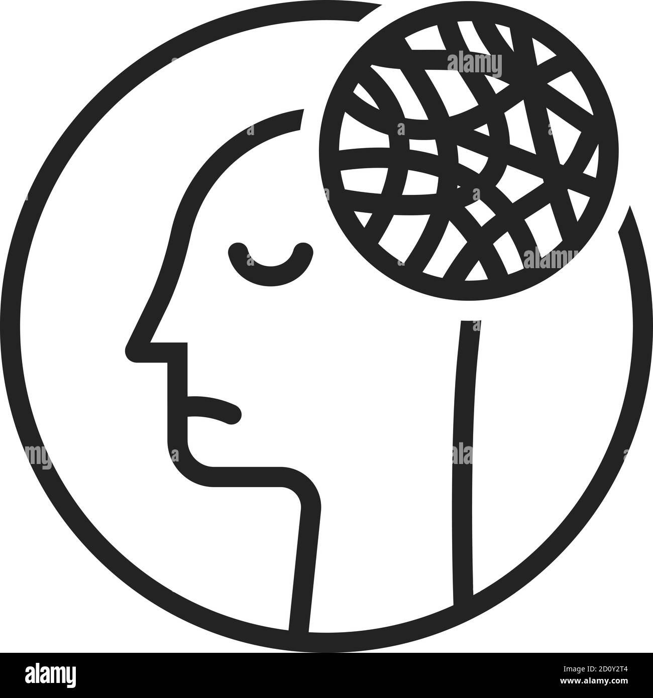 Chaos in thin line Stock Vector Images - Alamy