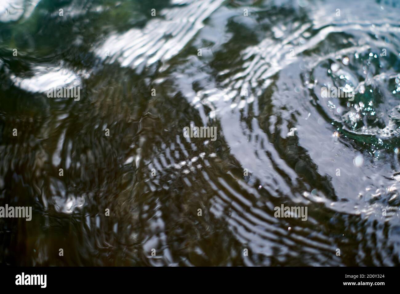 moving water in the water barrel photographed Stock Photo - Alamy