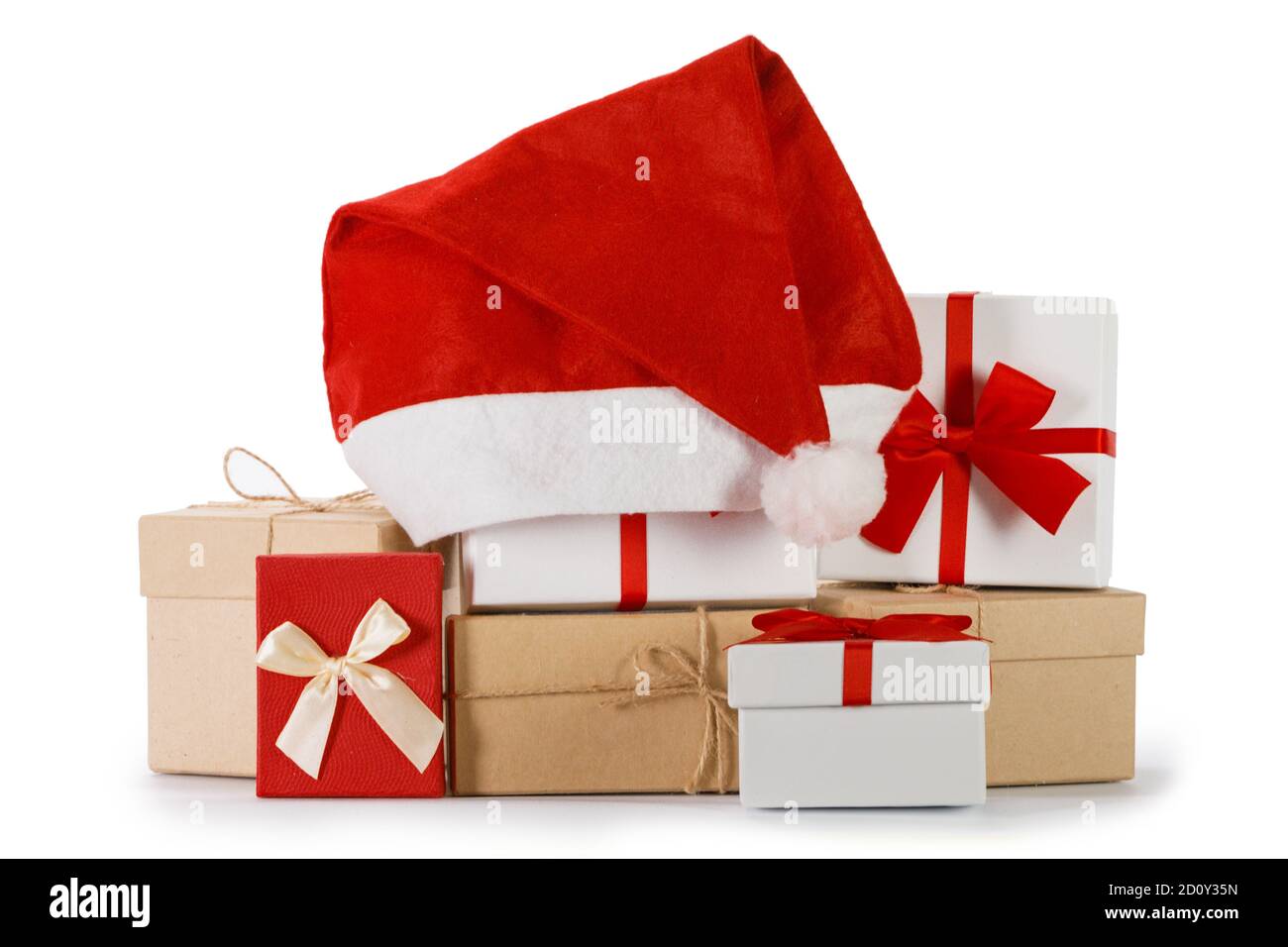 Craft gift box santa Cut Out Stock Images & Pictures - Alamy