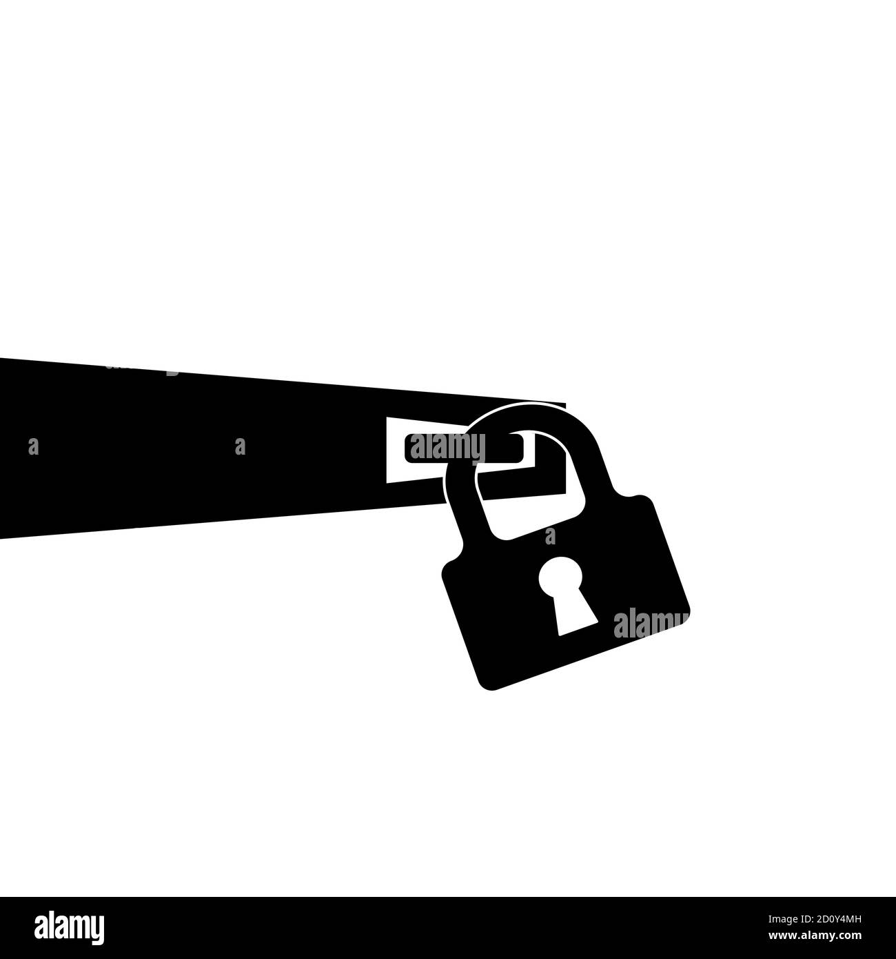 Padlock with keyhole for doors vector image Stock Vector Image & Art ...