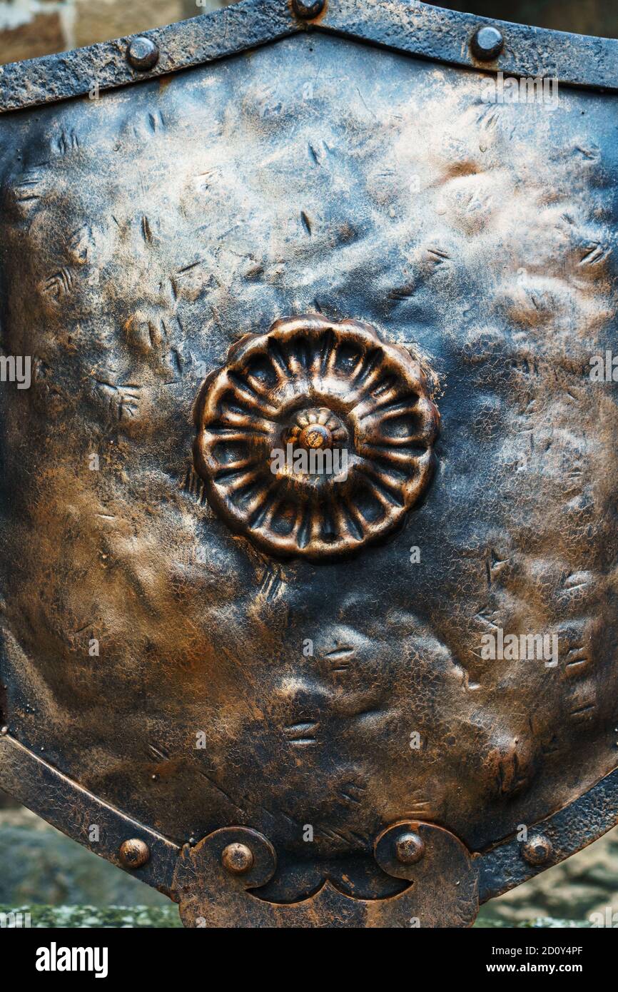 Blank heraldic shield white background hi-res stock photography and ...