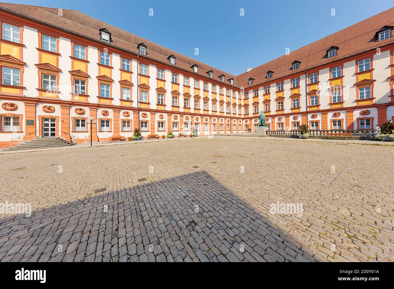 The west and the north wing of the Old Castle in the city centre of ...