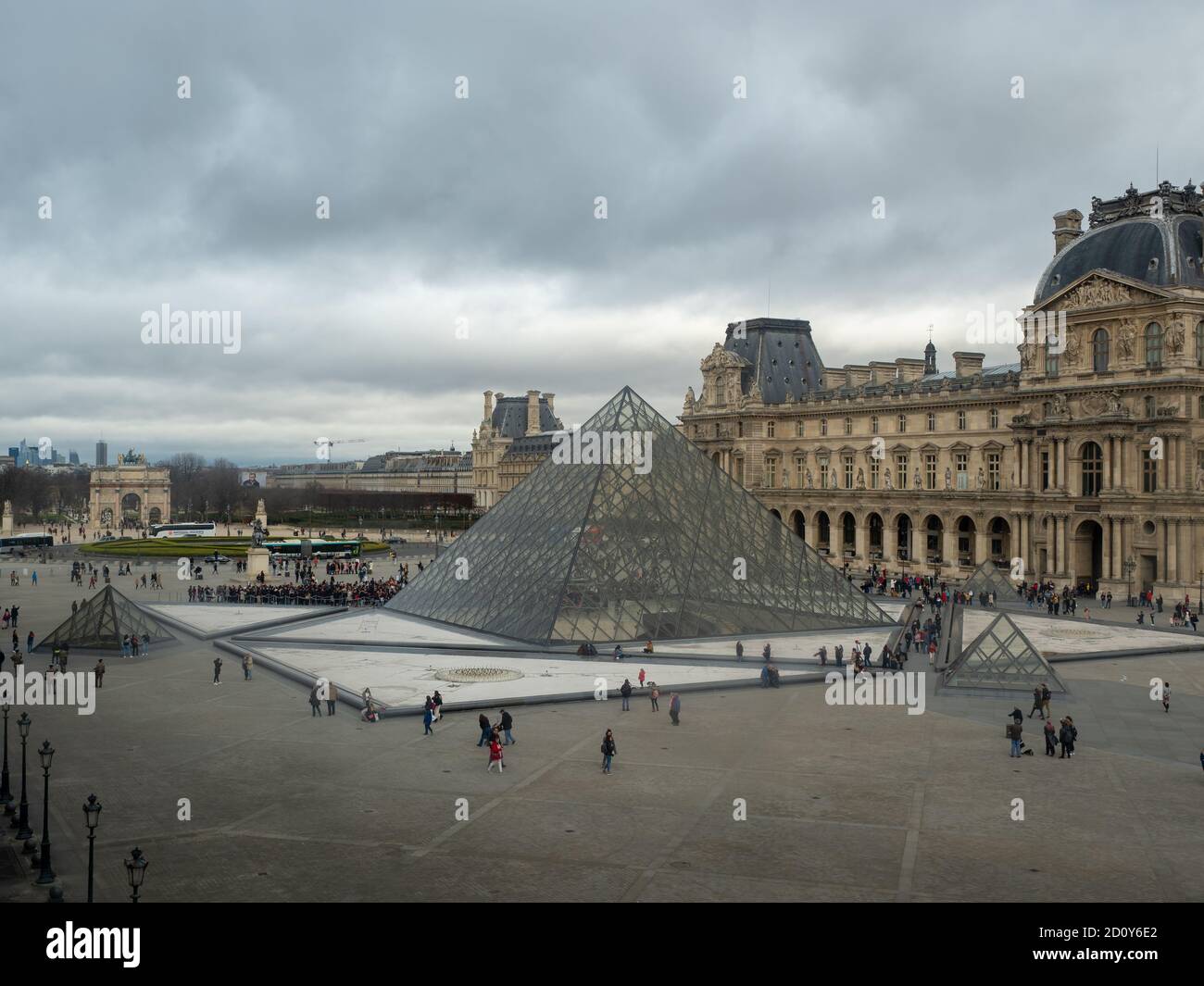 Beautiful view of the Louvre Museum in Paris, France Stock Photo - Alamy