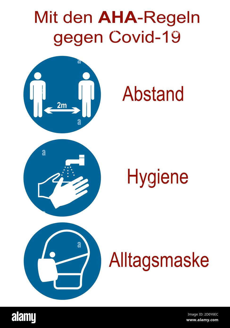 Sign with the AHA rule Stock Vector Image & Art - Alamy