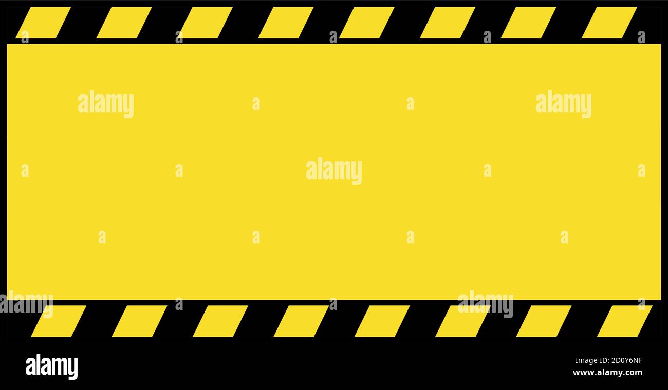 Barricade tape background. Panoramic barrier web banner Stock Vector ...