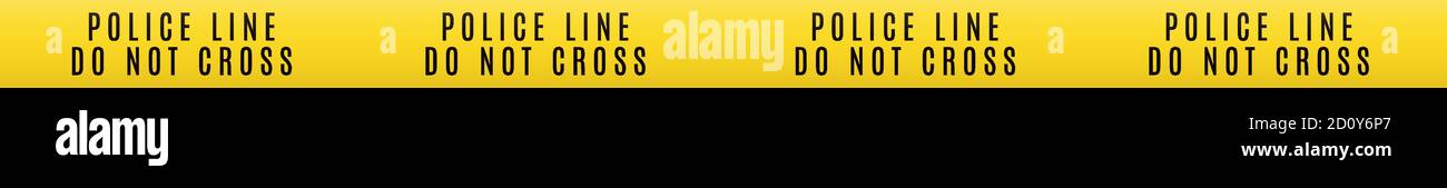 Police line do not cross. Seamless barrier tape. Crime scene border ...