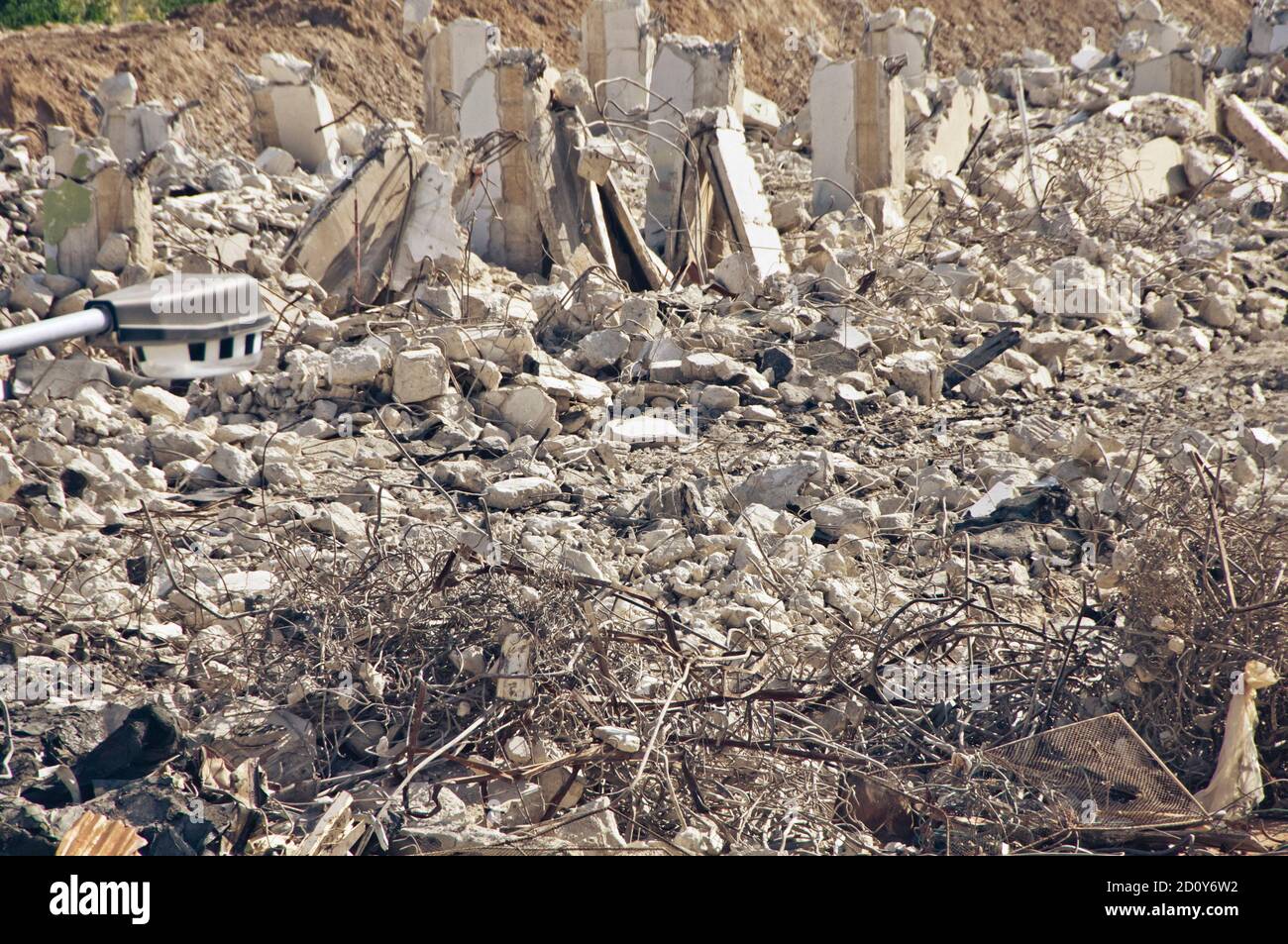 rubble and debris during a building demolition Stock Photo - Alamy