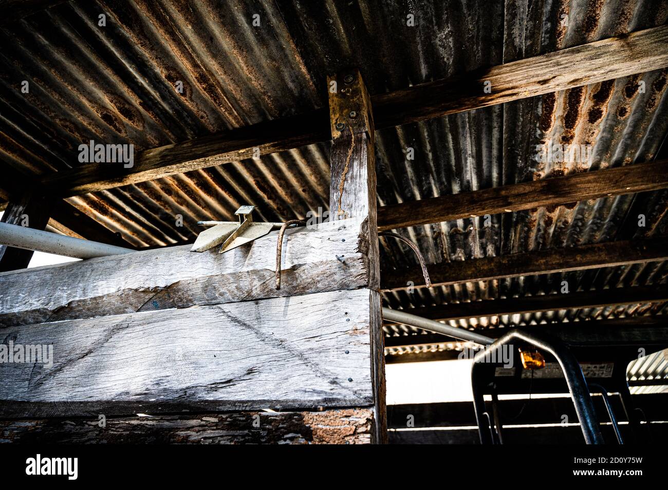 Rusty Iron roof of a Barn Stock Photo - Alamy