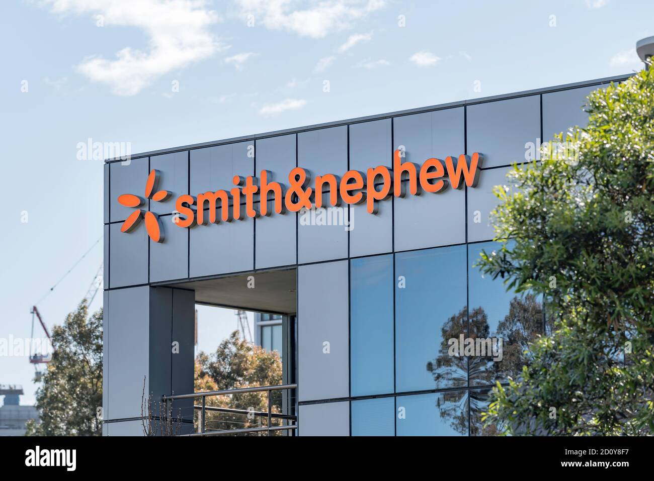 Signage and the logo on the outside of Smith & Nephew Australia's ...